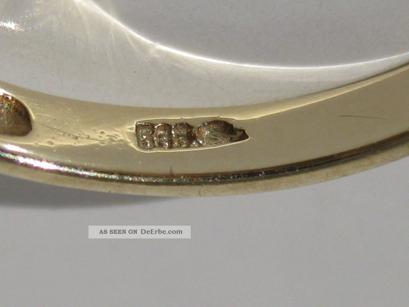 585 Diamantring 0, 02 Diamant Gelbgold Ring, Goldring, 14 Karat Gold,