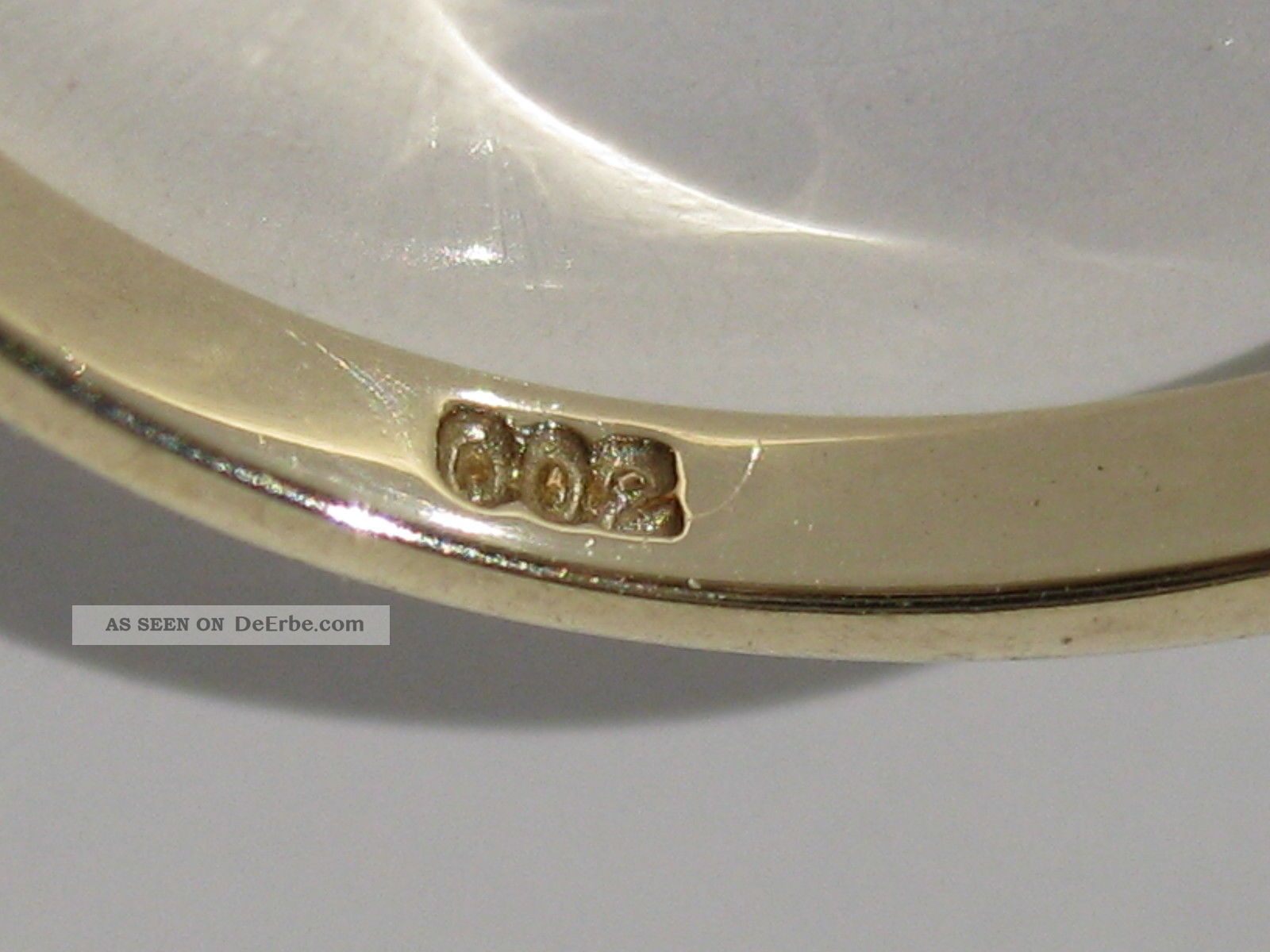 585 Diamantring 0, 02 Diamant Gelbgold Ring, Goldring, 14 Karat Gold,