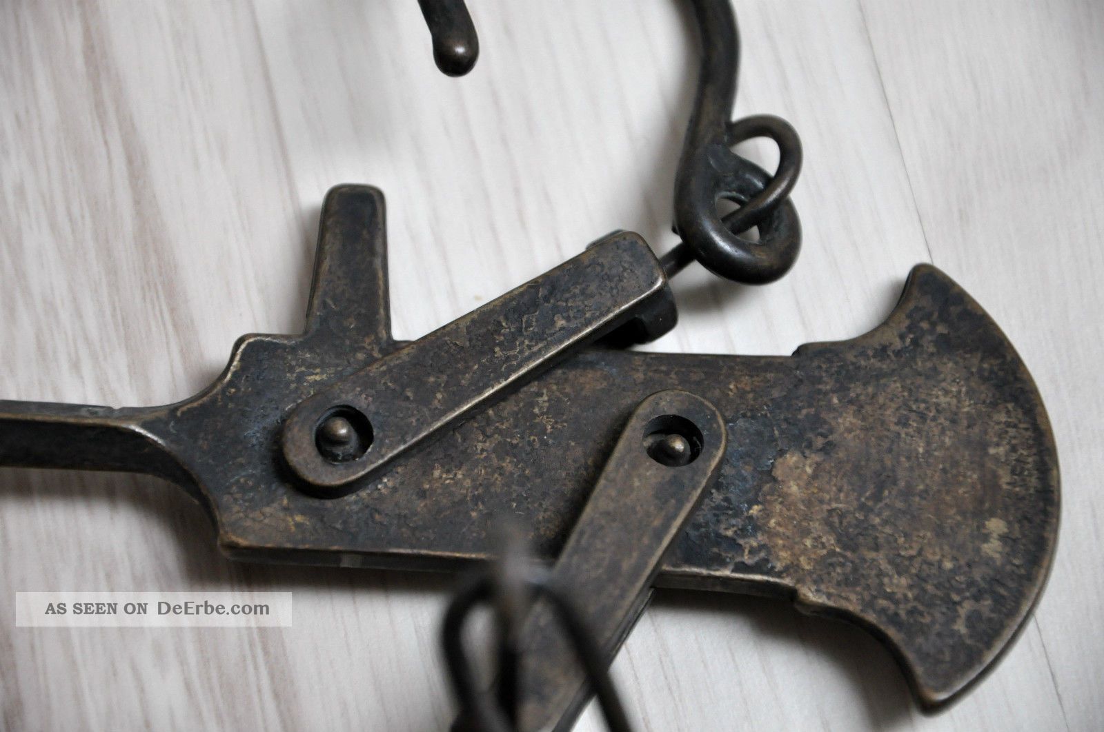 Antike Balkenwaage Aus Bronze Oder Messing