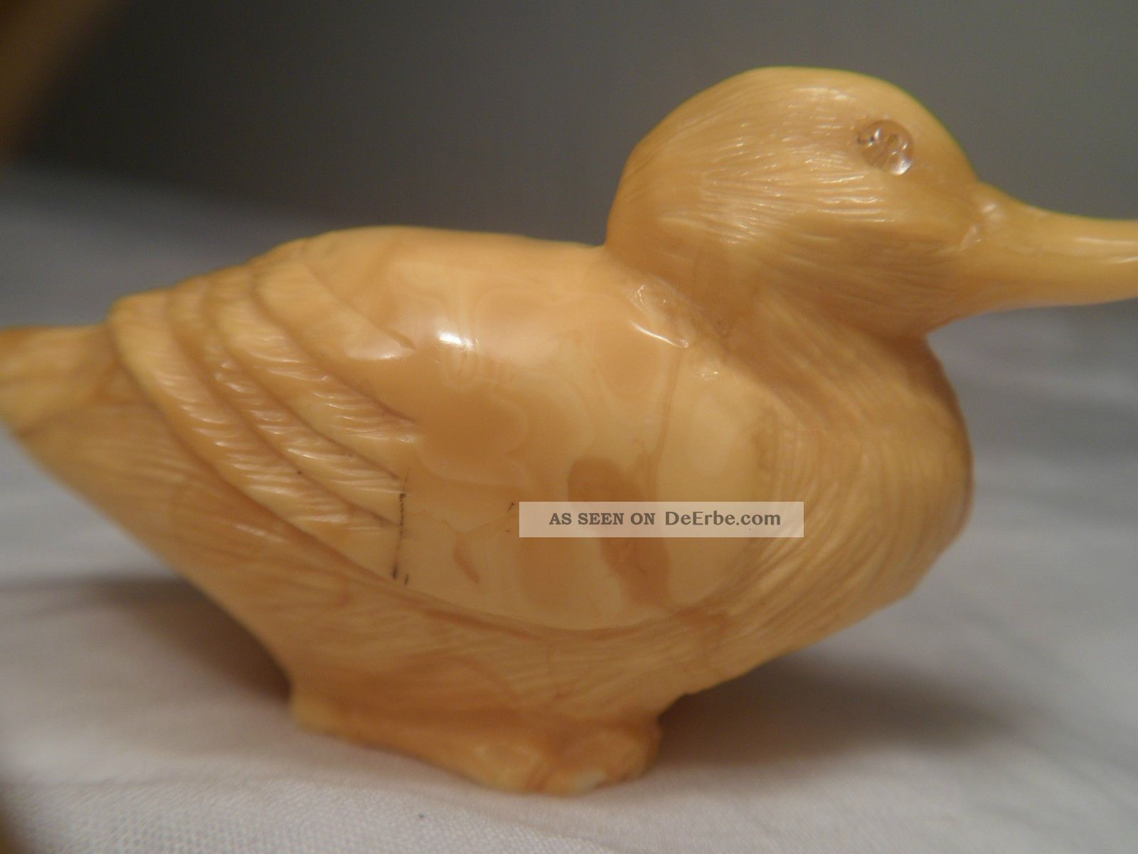 Figur Bernstein Gelb Butterscotch Ente Handgeschnitzt 6 5 X 3 5 X 2
