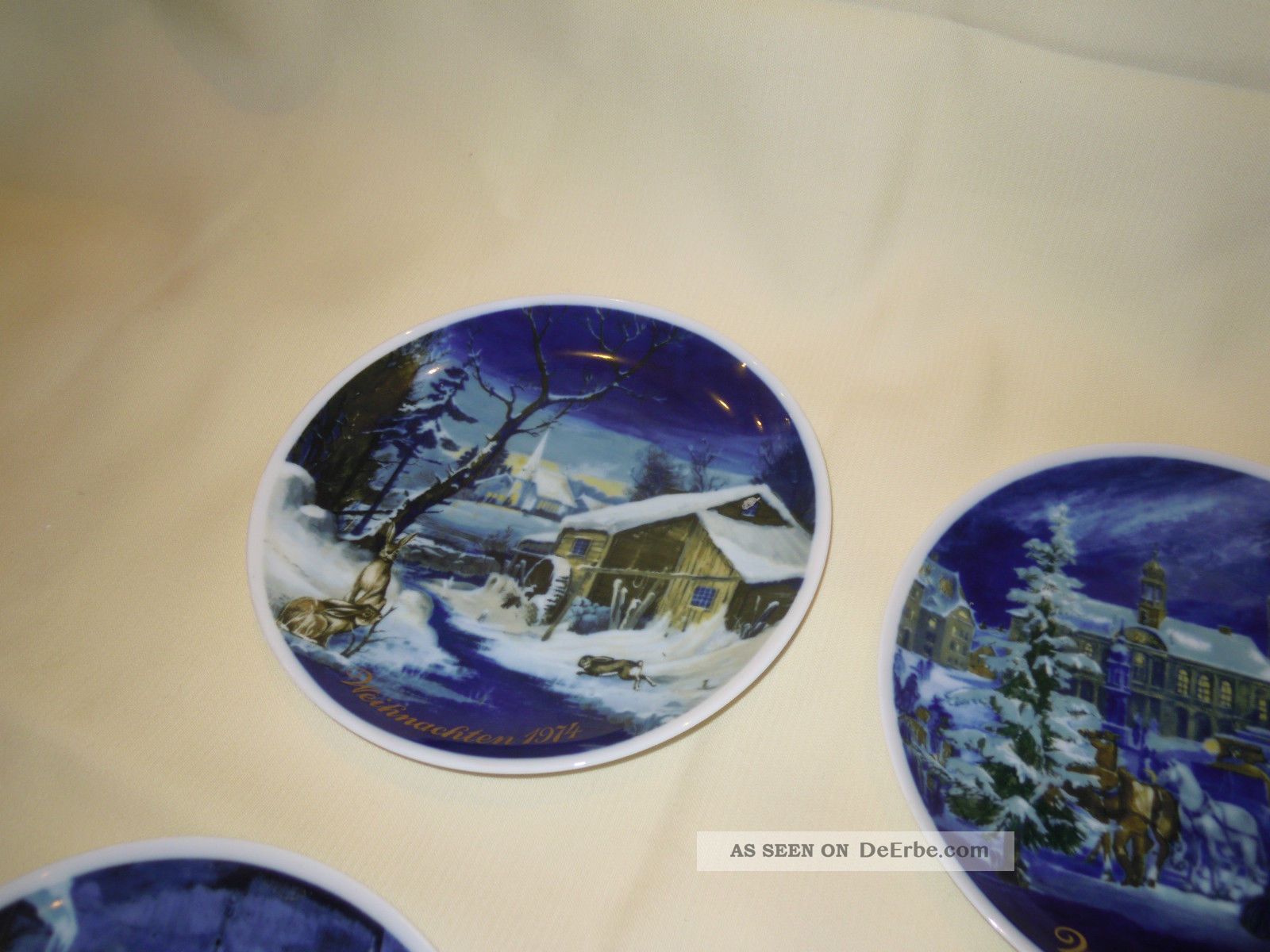 Weihnachtsteller Zierteller, Wandteller, Porzellan Royal Tettau