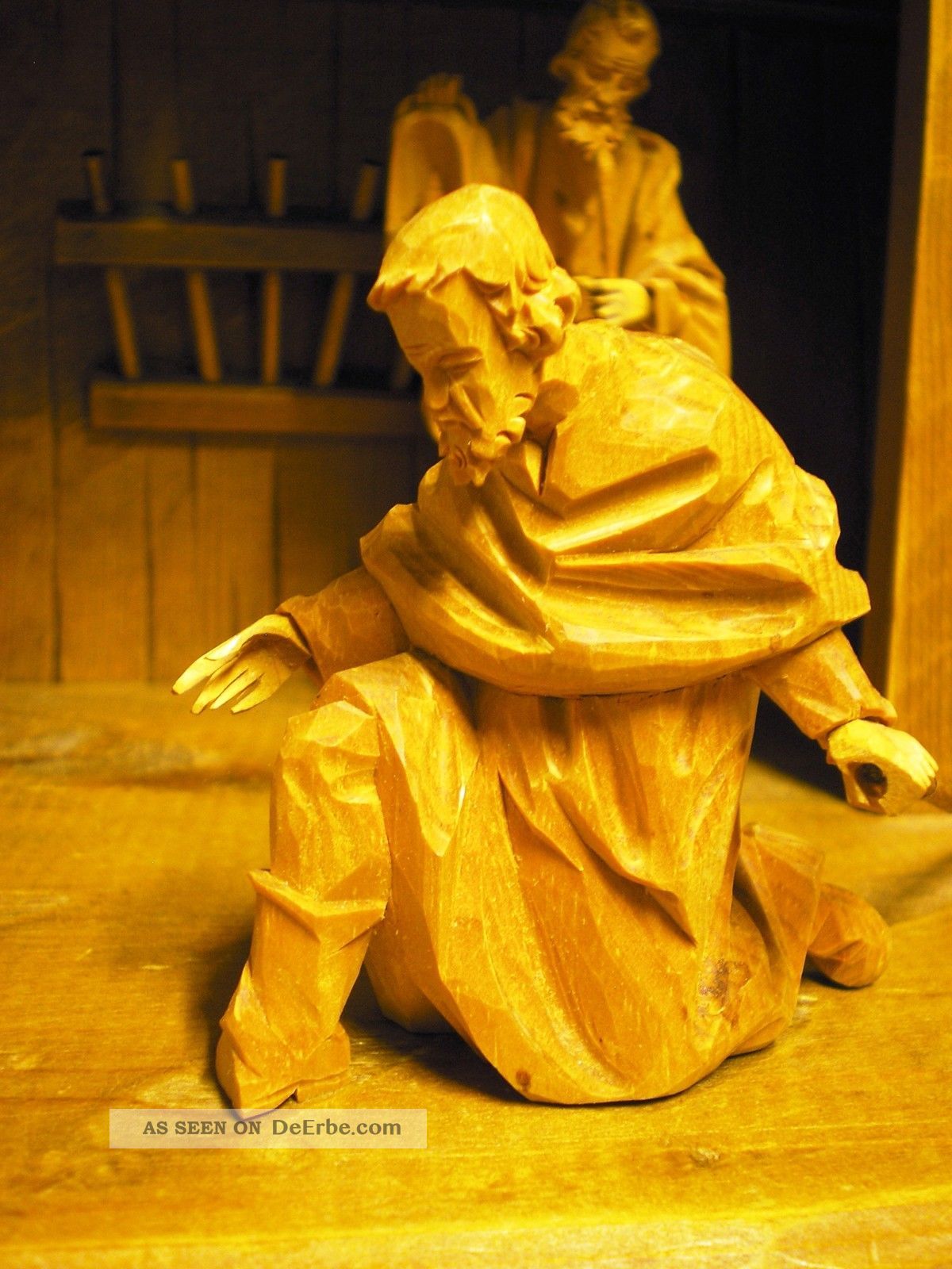 Oberammergauer Krippe Handgeschnitzt Aus Lindenholz 60er Jahre