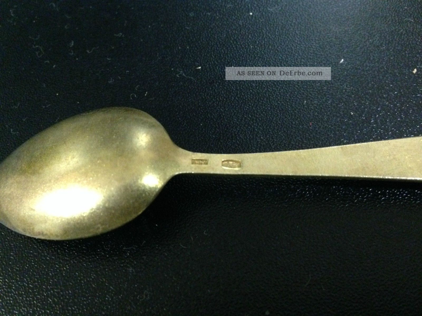 6 Wunderschöne, Vergoldete, Russische Löffel Aus 875 Er Silber