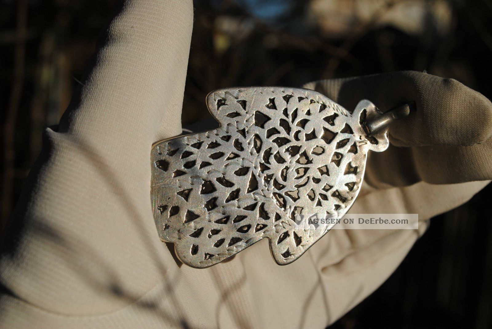 Silberanhänger Fatima Hand Anhänger 21, 05 Gramm Schmuck 7, 5 X 4, 5 Cm Silber