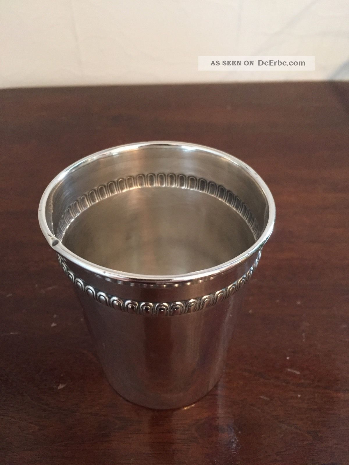 Becher Taufbecher Silber 950 Frankreich Jugendstil Empire 1900