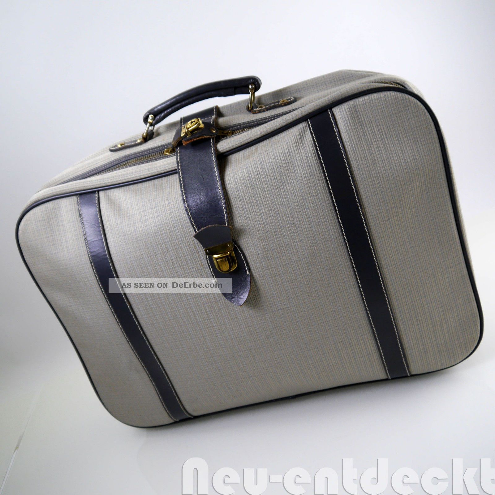 Reise Koffer Tasche Karo Kariert Oldtimer 50er 60er Stoff Vintage ... Reise Koffer Tasche Karo Kariert Oldtimer 50er 60er Stoff Vintage ...
