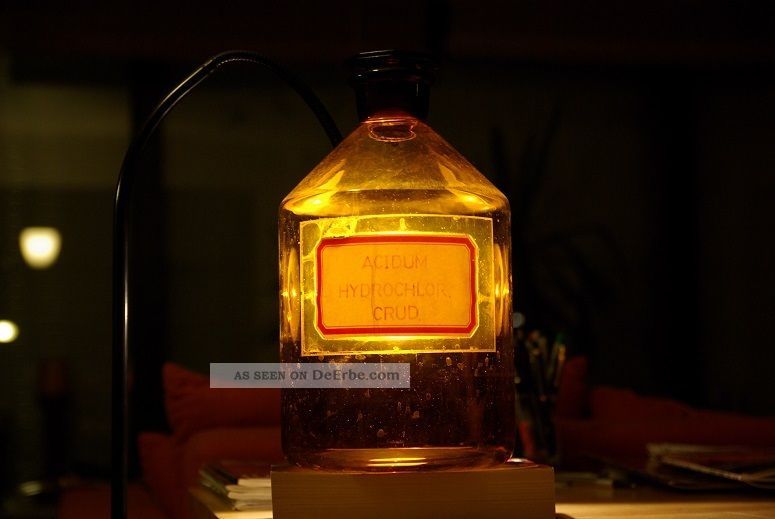 Apotheken - Chemikalien - Flasche, Braun, Groß (33 Cm Hoch, 5 Liter),