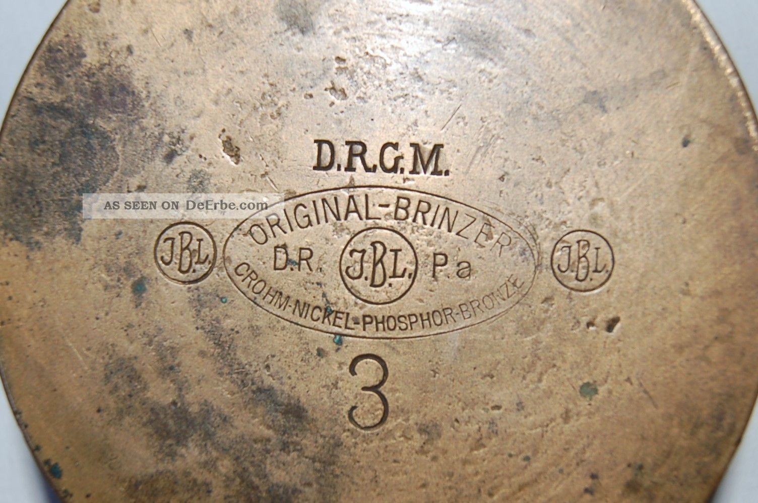 Alte Abdruckform Gebiss Brinzer J. B. L. Zahnarzt Messing Küvette Dental