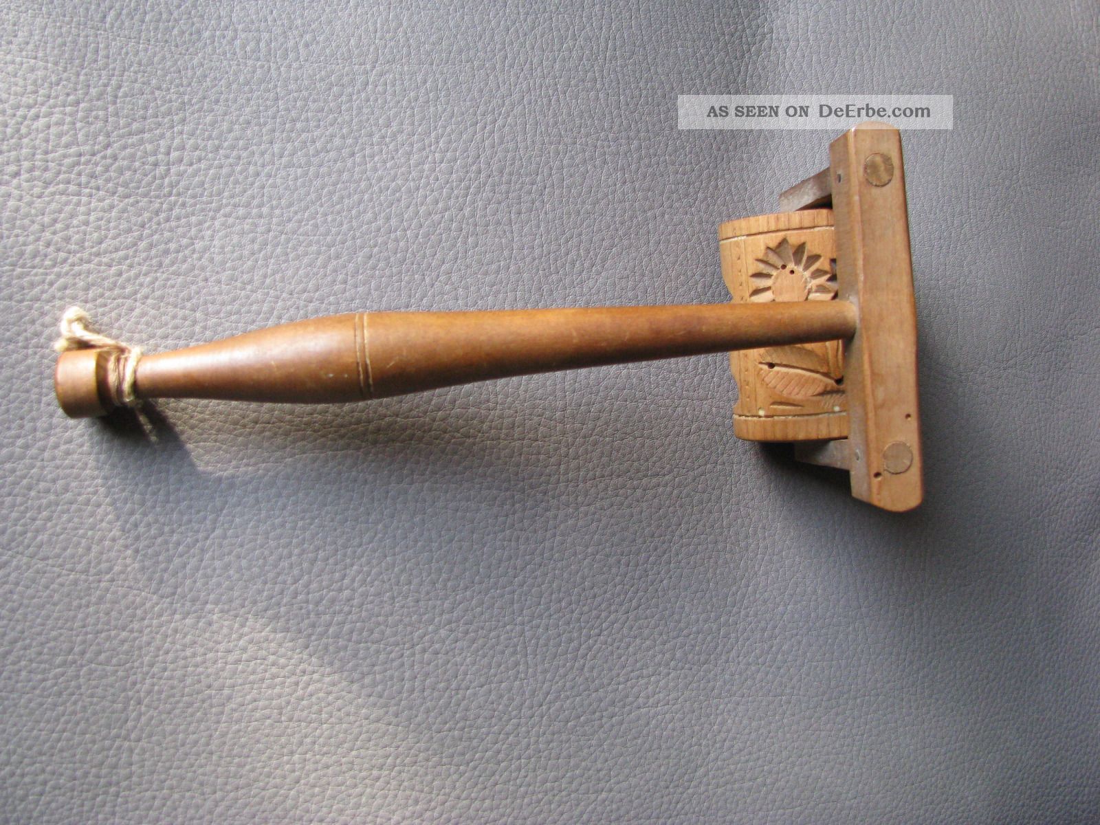 Uraltes Springerle Holz Model Auf Walze; Selten