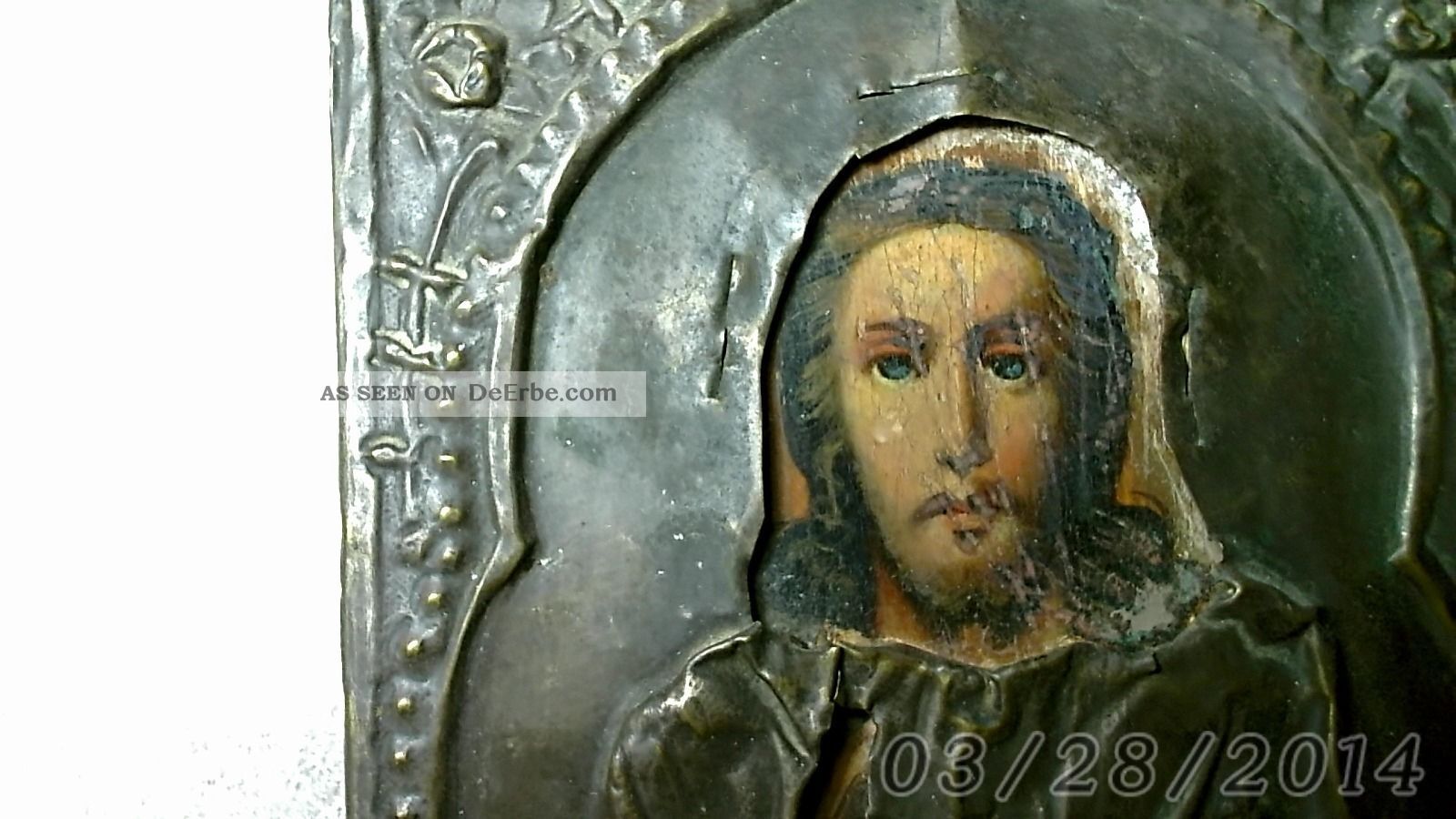 Alte Russische Ikone Christus Pantokrator 100.