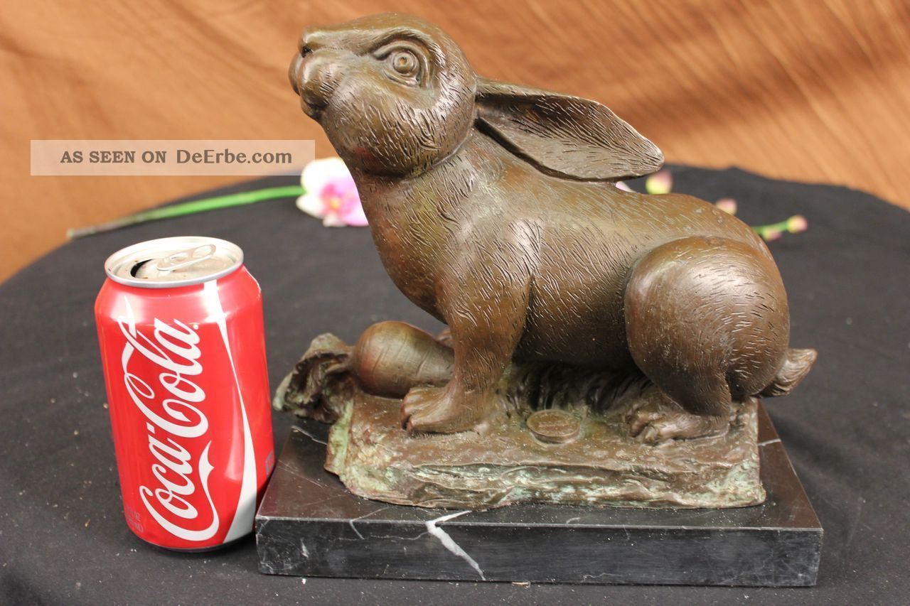 Weinlese Vienna Austrian Bronze Hase Rabbit Hase Statue Skulptur Tiergarten