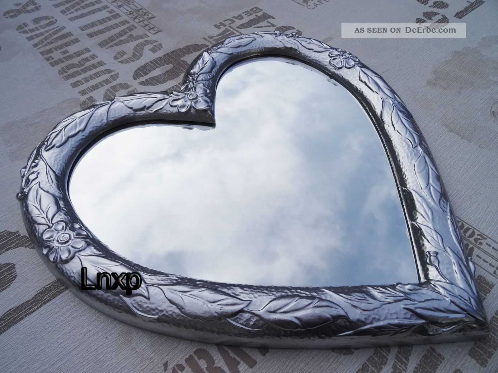Wandspiegel Herz Spiegel Liebesspiegel Herzform Barock Silber ... Wandspiegel Herz Spiegel Liebesspiegel Herzform Barock Silber ...