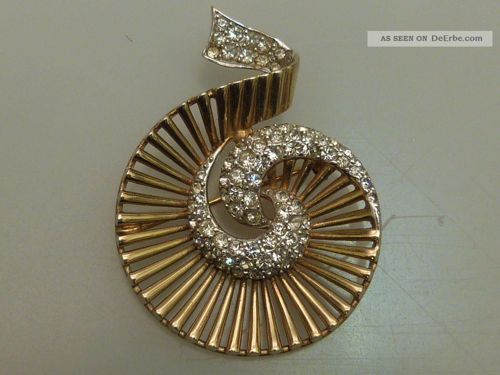 Marcel Boucher York Vintage Designer Brosche Und Ohrclips 1940 / 1950