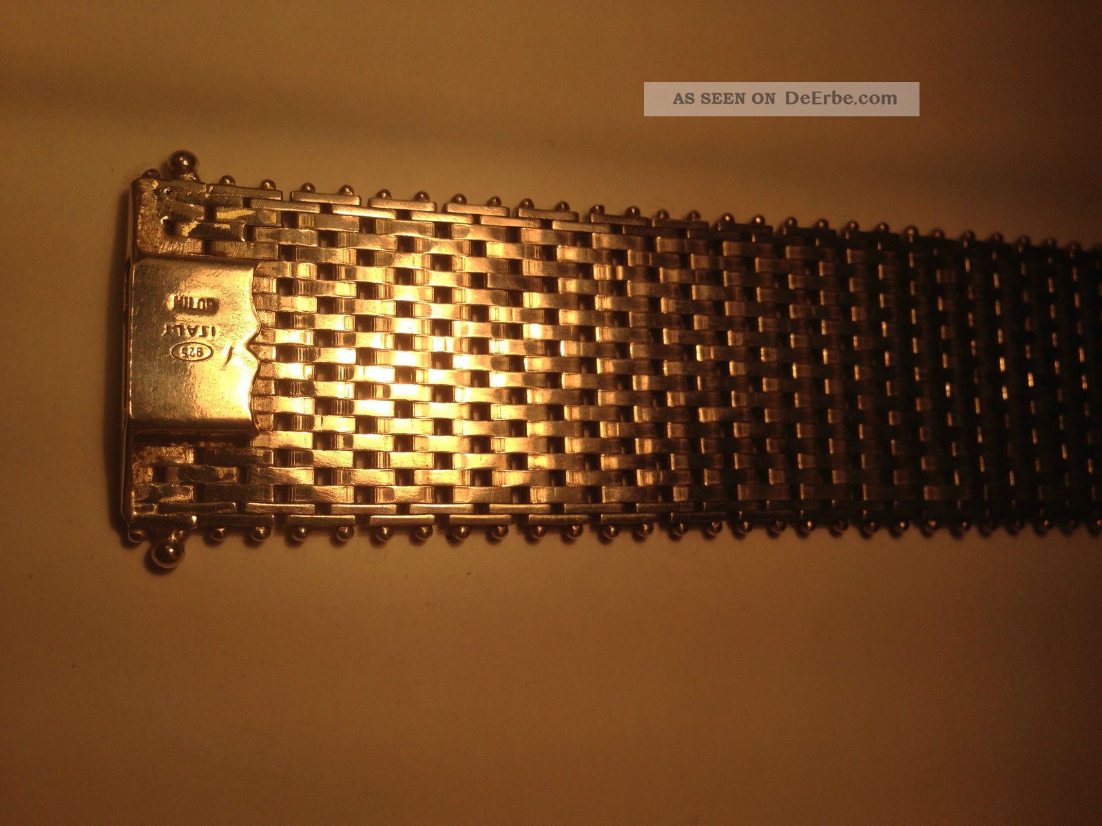 Armband 925er Silber 20cm Antik, Elegant Neuwertig Italy Milos