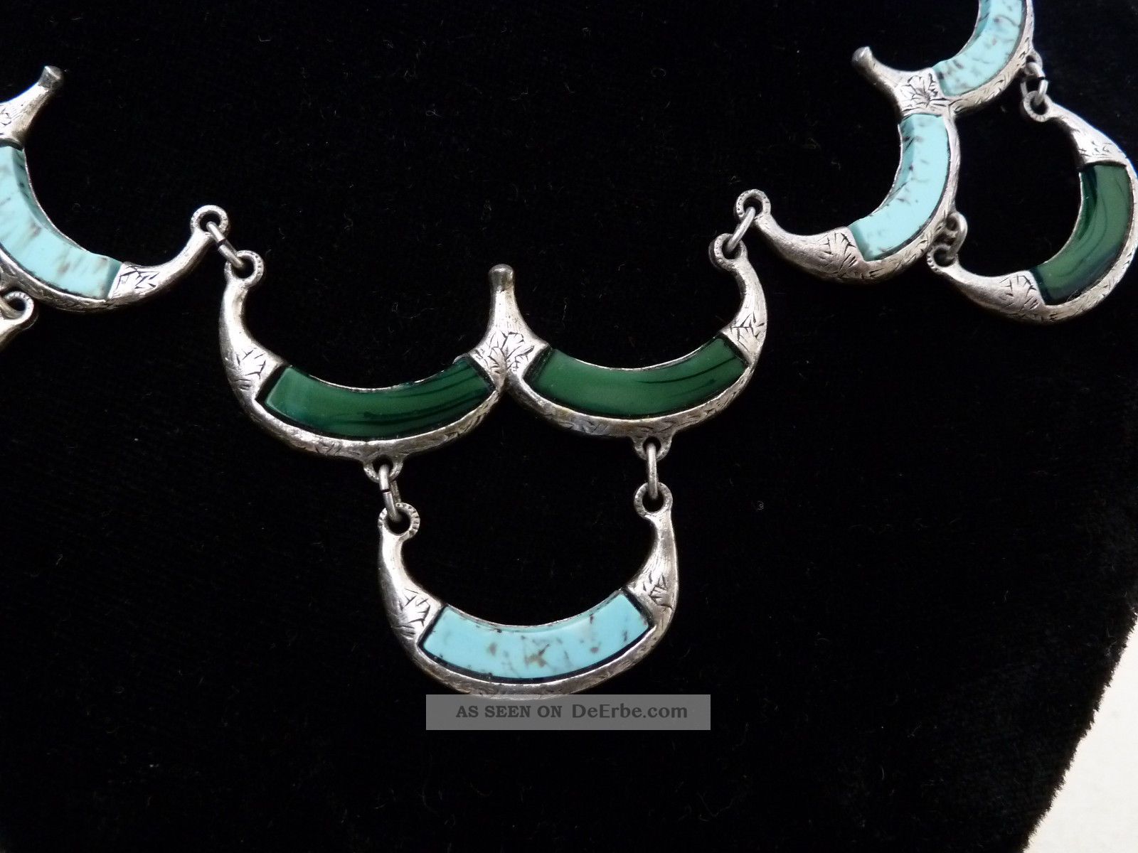 Collier Halskette Mit Faux Türkis Und Faux Turmarin