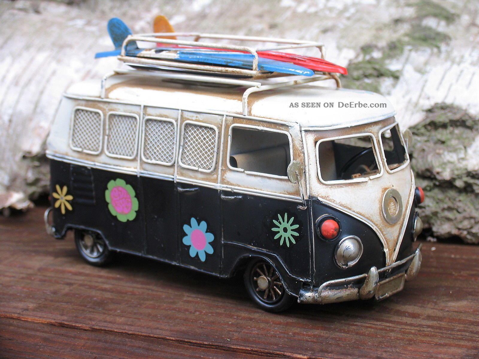 Surferbus Kultbus Komplett Metall Spardose Bilderrahmen