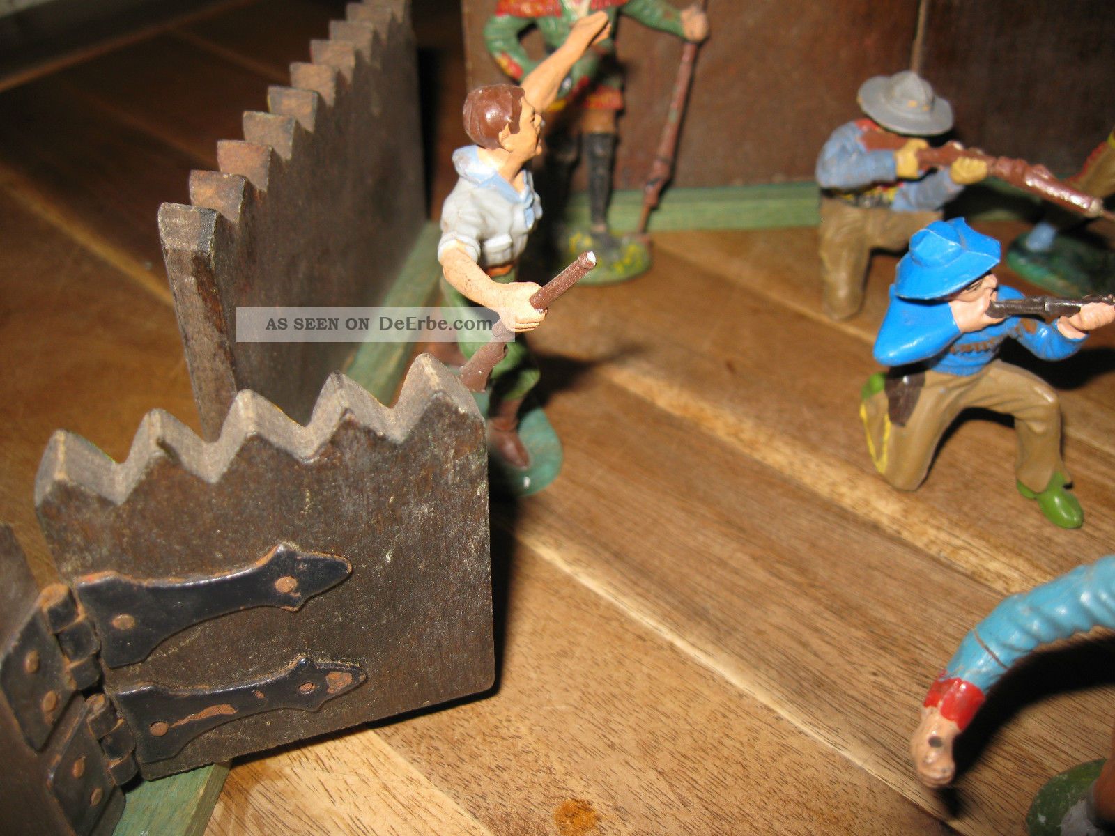 Indianer Fort Pferde Elastolin Plastoline Konvolut Cowboys Indianer ...