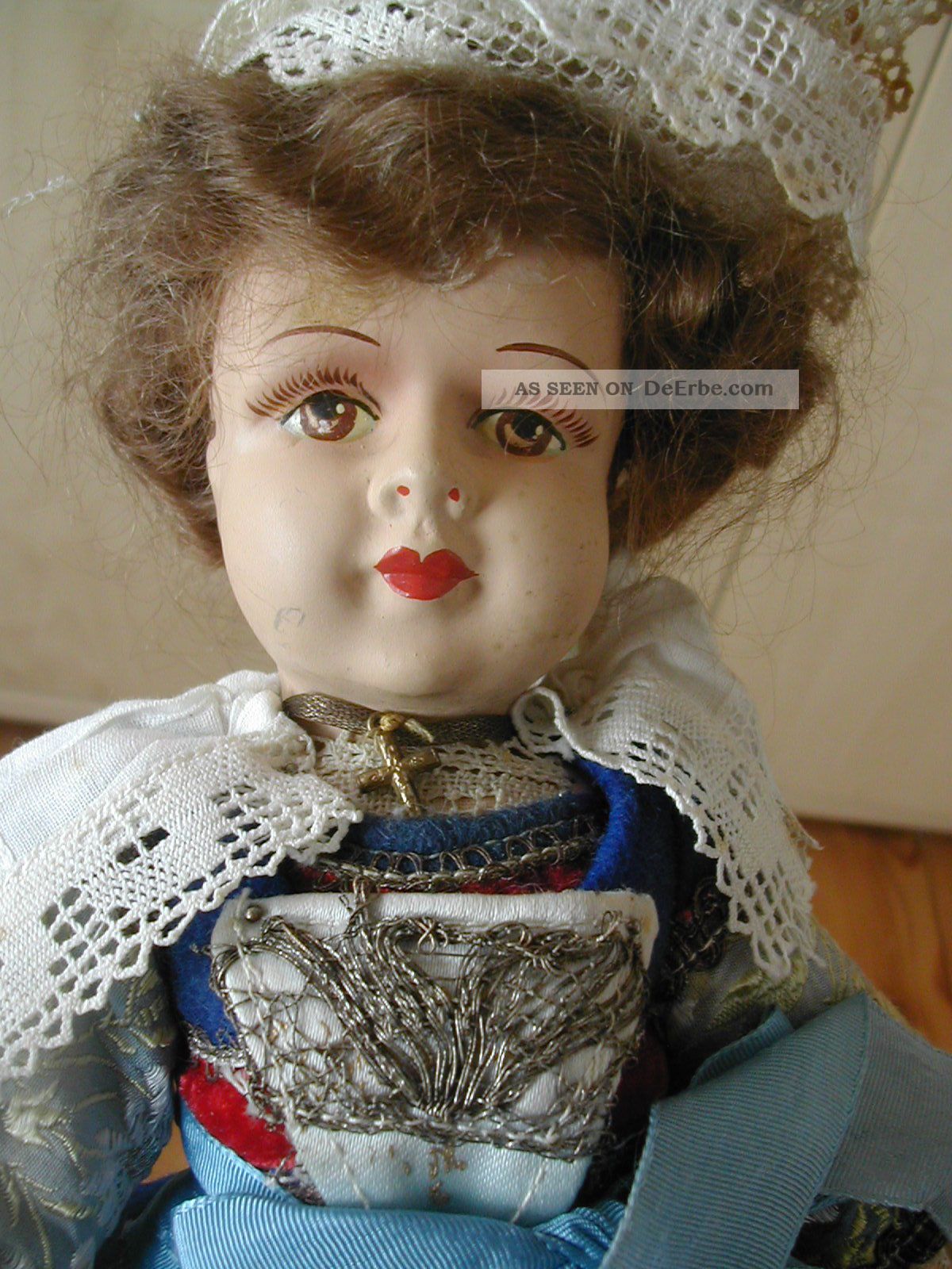 4 Alte Puppen Puppe Vieille Poupee Les Poupees De Bretagne Old Doll