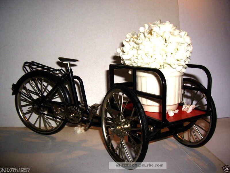 Miniatur Hochrad Einrad Fahrrad Tandem Hochzeit Rikscha Model Bike Deko ...