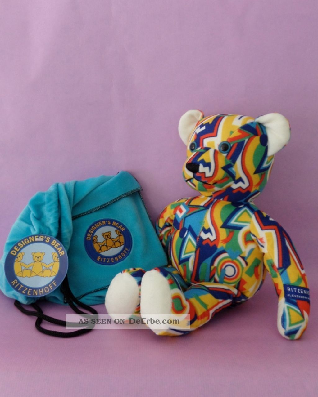 Teddy Bear Vom Alessi Designer A. Mendini Memphis Design Art Sammlerteddy
