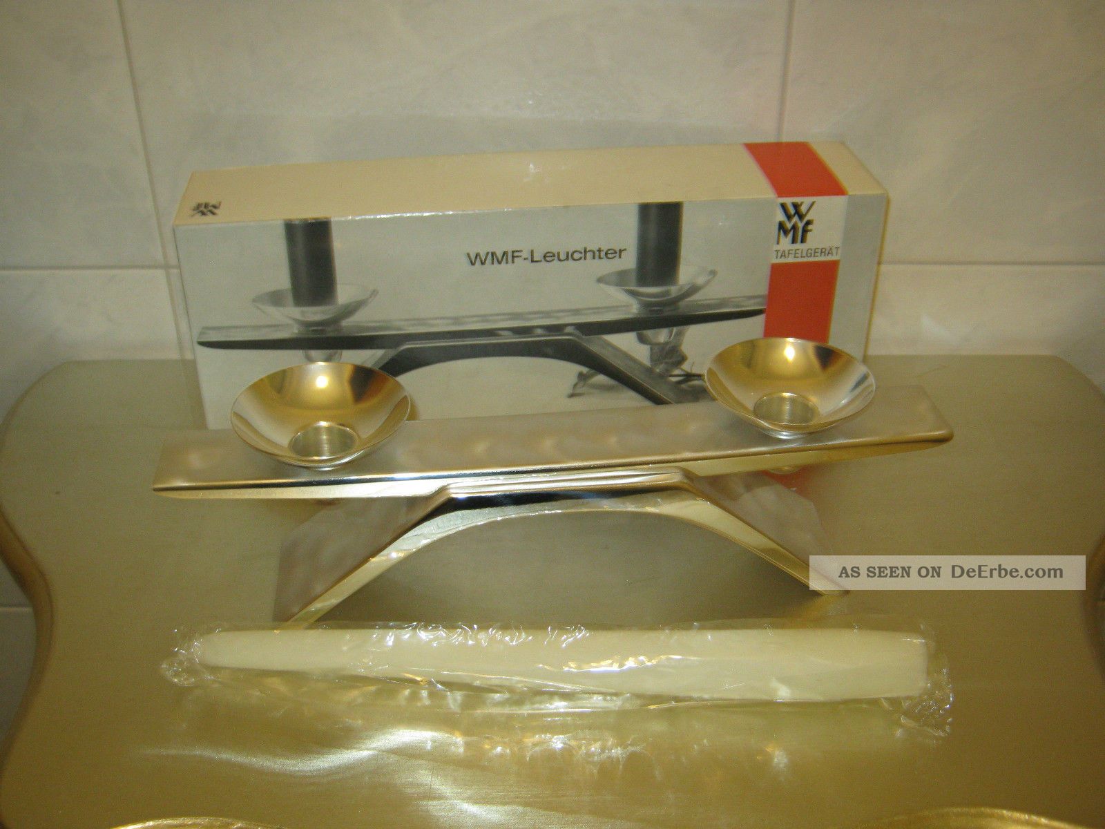 Wmf Tafelgerät Wmf - Leuchter 4889 - Mit Ovp / Top - Aus 1966