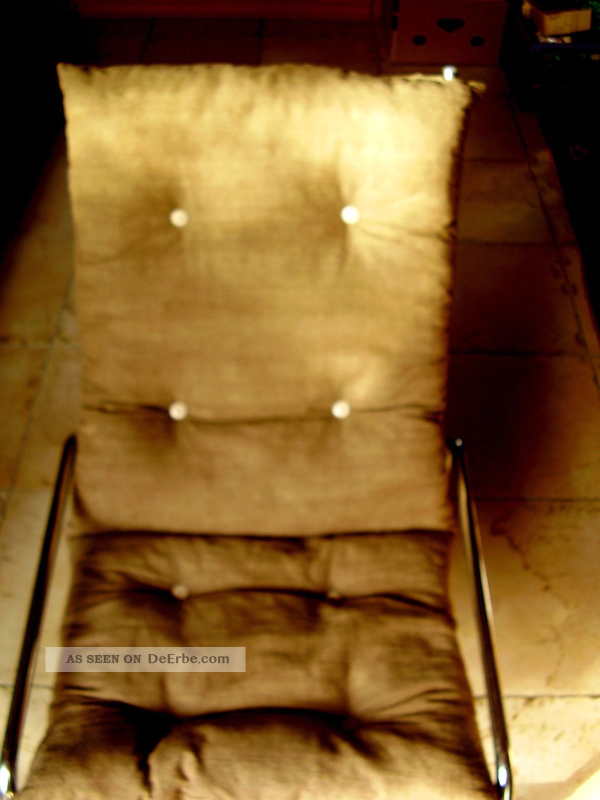 Vintage Design - Sessel Mit 3 Losen Leinenkissen - 70er Jahre ...