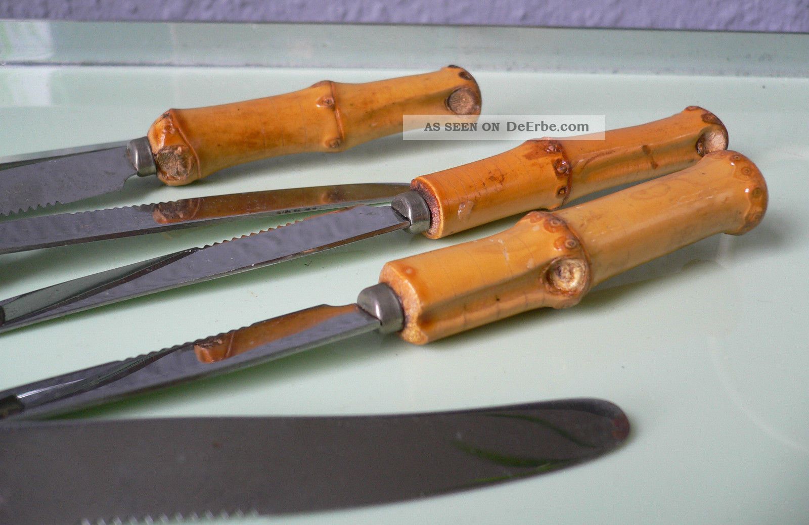 6 Messer Ständer Solingen Obstmesser Schälmesser 50er Jahre Fifties ...