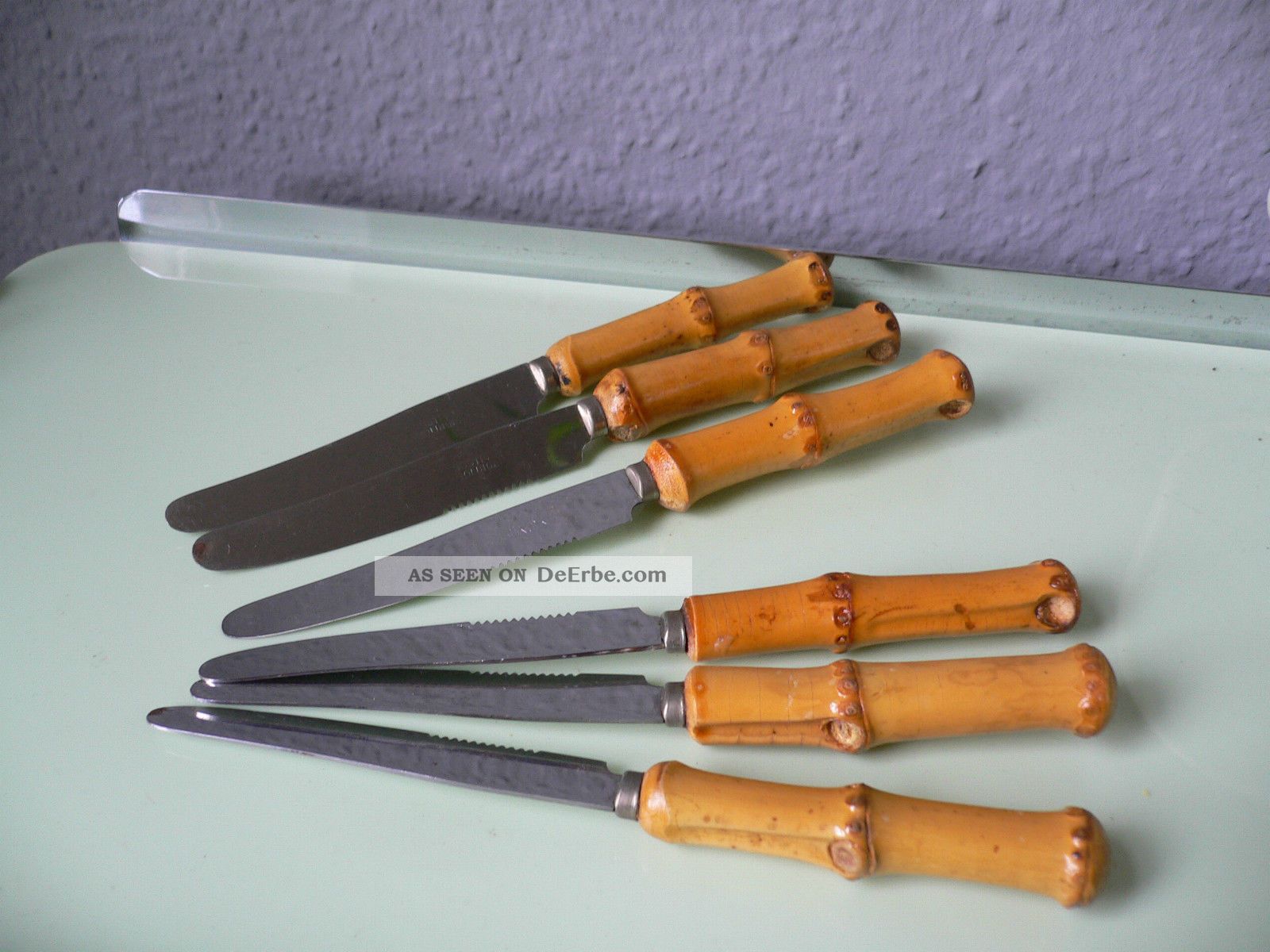 6 Messer Ständer Solingen Obstmesser Schälmesser 50er Jahre Fifties ...