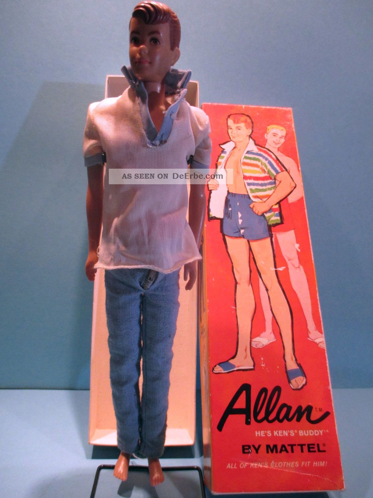 Mattel/barbie " Allan - Ken " Stock Nr. 1000 Im Okt