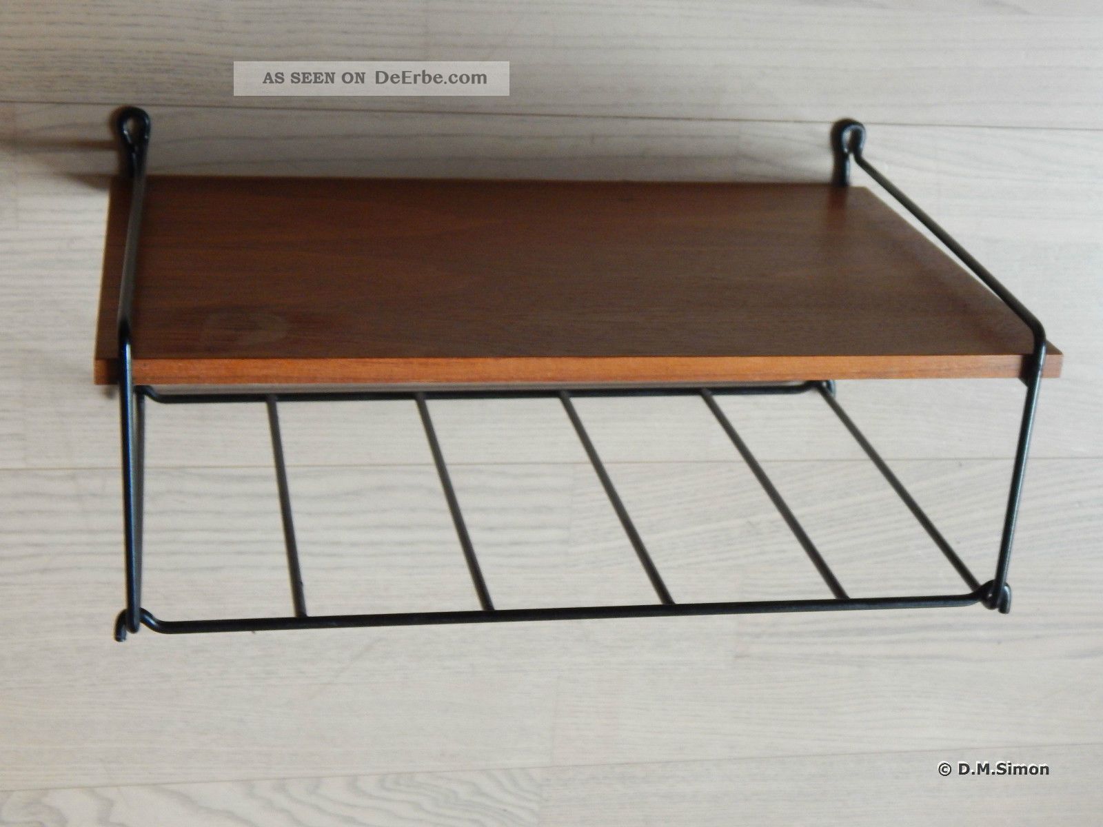 Telefonablage Wandregal Zeitungsablage Drahtgitter String Ära 50er ...