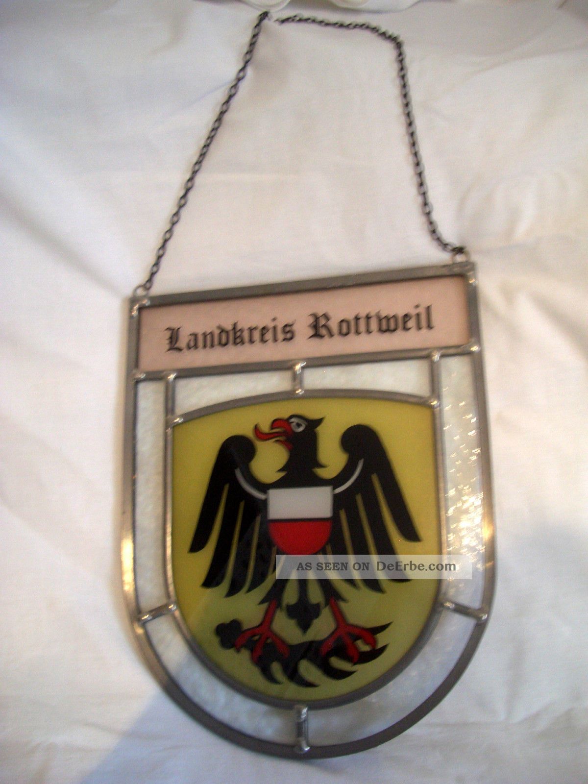 Bleiverglastes Wappen Des Landkreises Rottweil - Sammlerstück