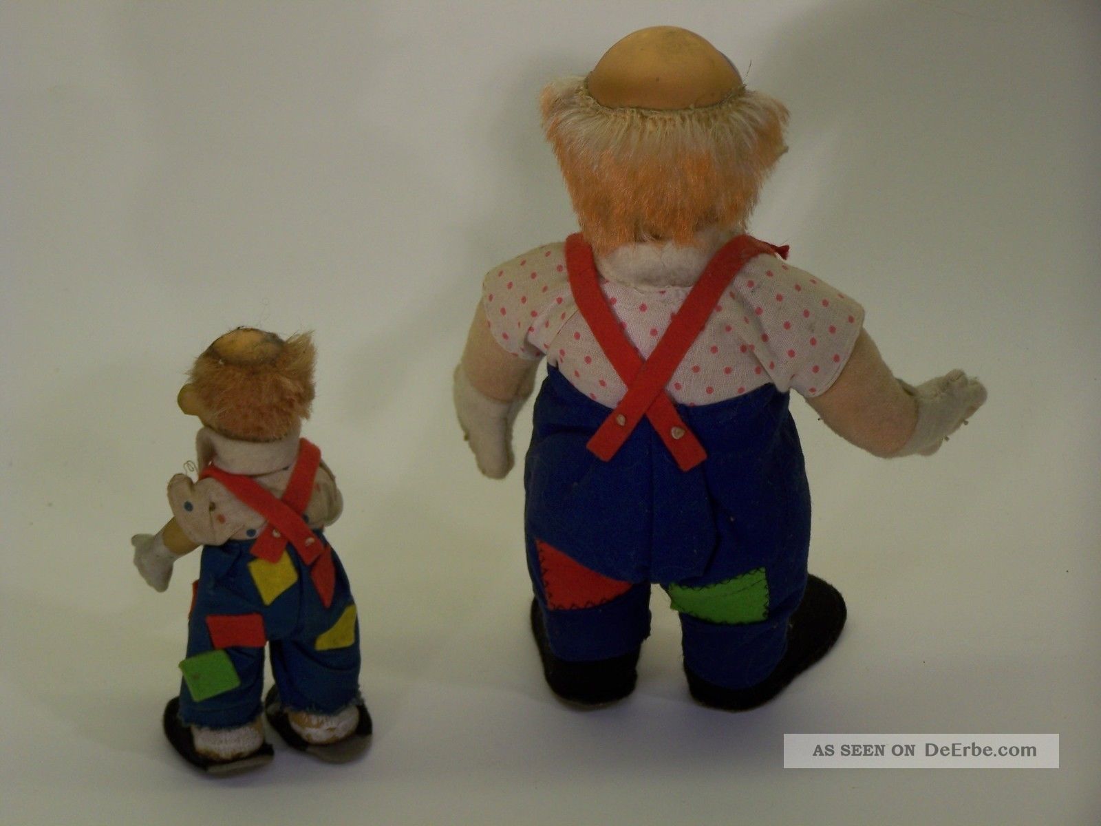 2 Stück Steiff Zirkus Clown ' S Groß Und Klein Clownie