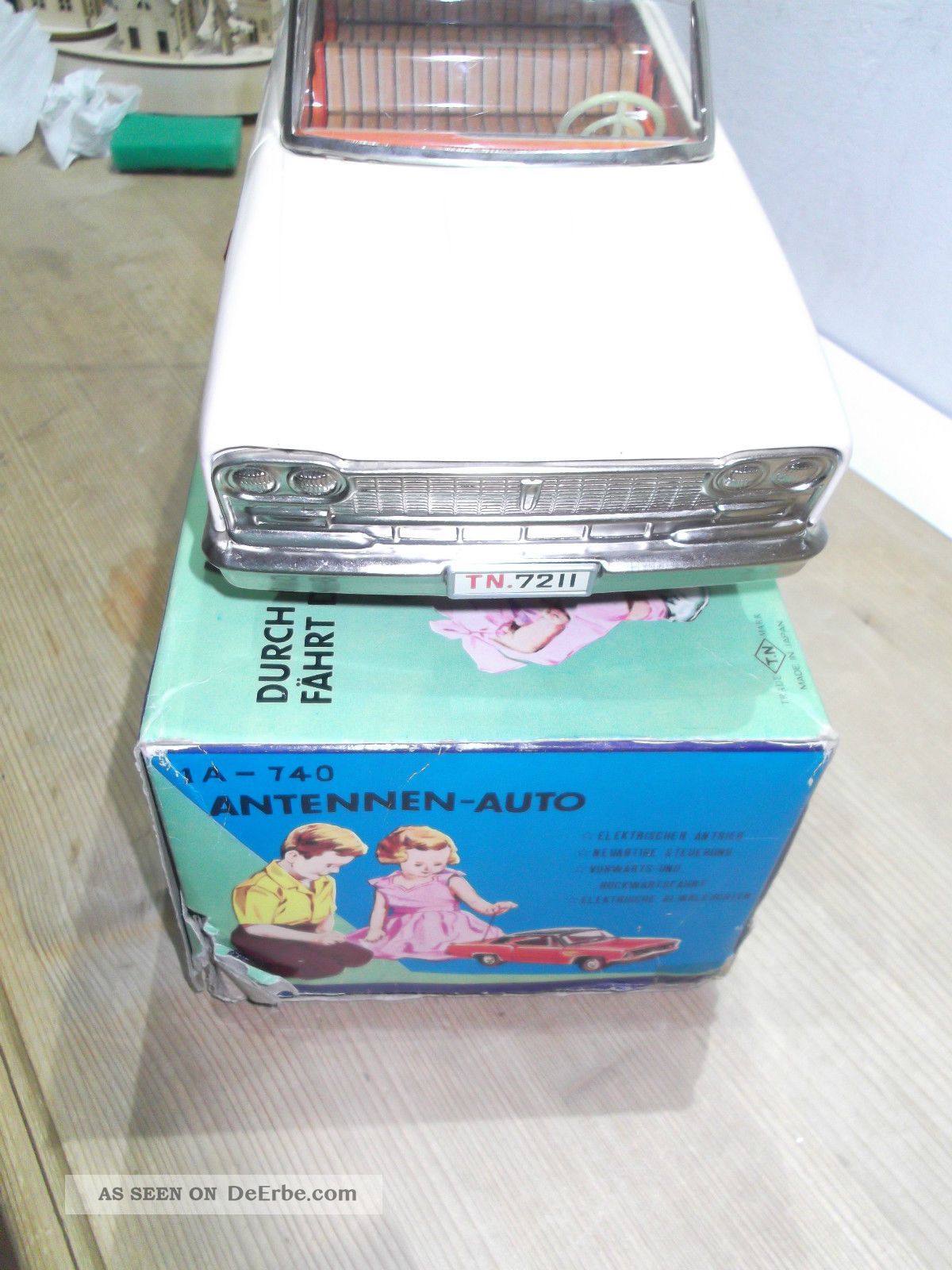 Tn (nomura Toys) Made In Japan, Großer Blech Auto Tin Car, 39cm Groß In Ovp