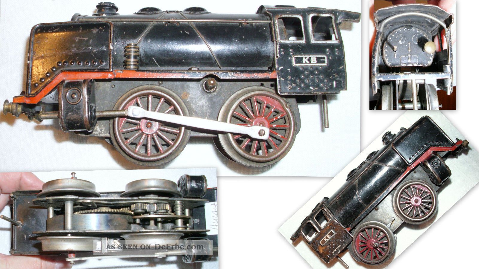 Konvolut (12) Eisenbahn Lok Waggon. Kb Märklin? Hwn Bub? Etc Versch ...