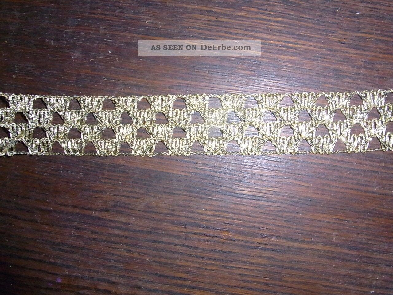 Goldene Borte / Litze, Höhe Ca. 3, 0cm Ca. 25m Olivgold