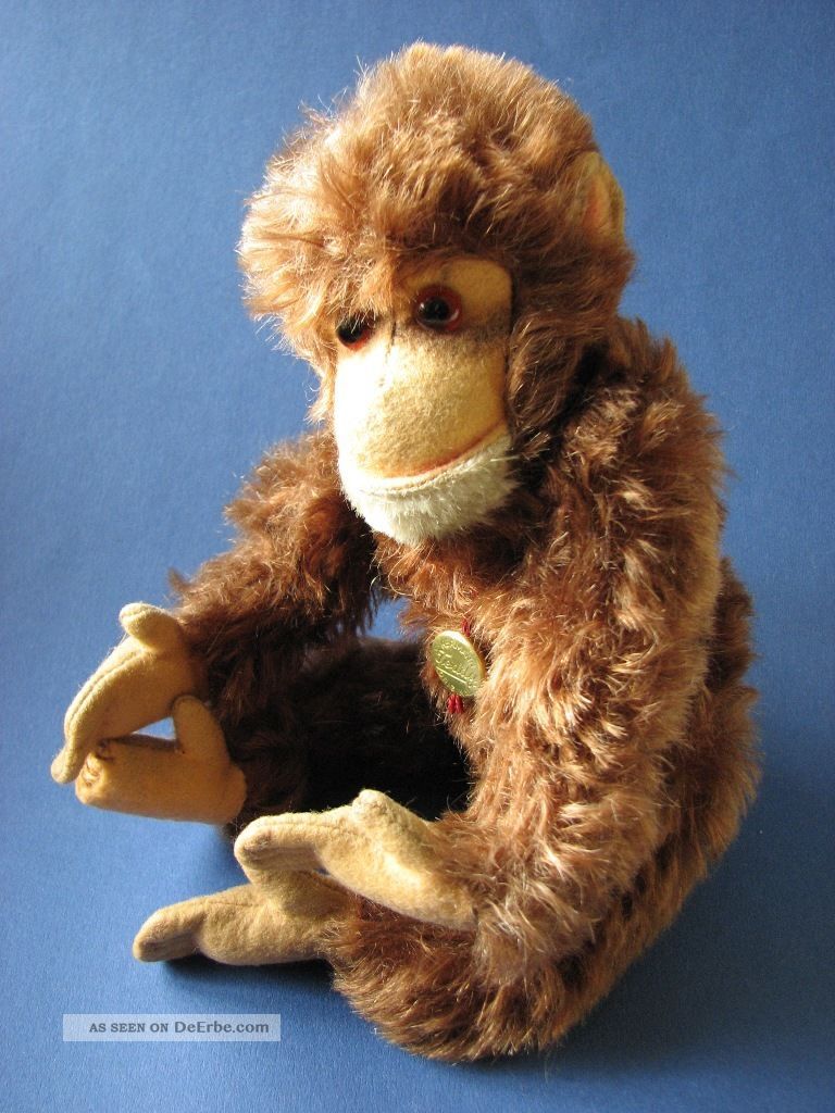 Teddy Hermann Affe Schimpanse Mit Druckstimme