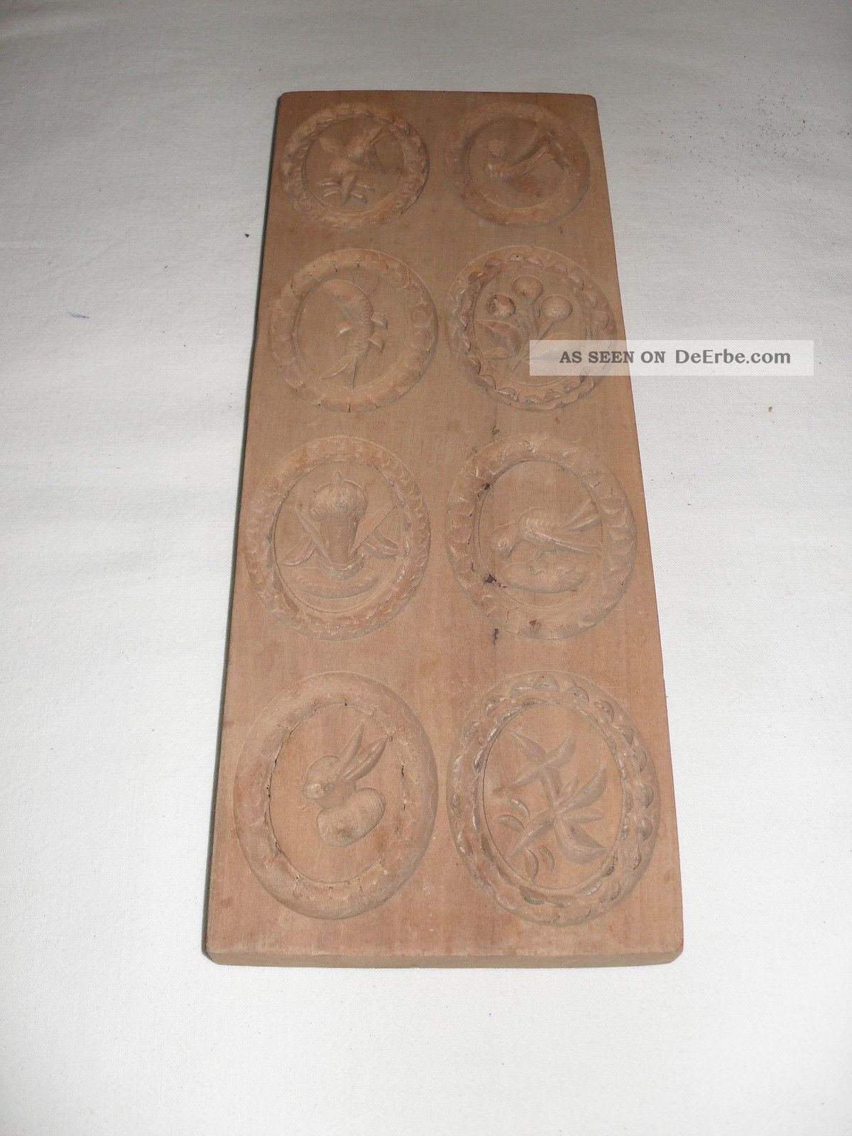 Alte Antik Holz Model Lebkuchen Back Springerle Form Um 1900