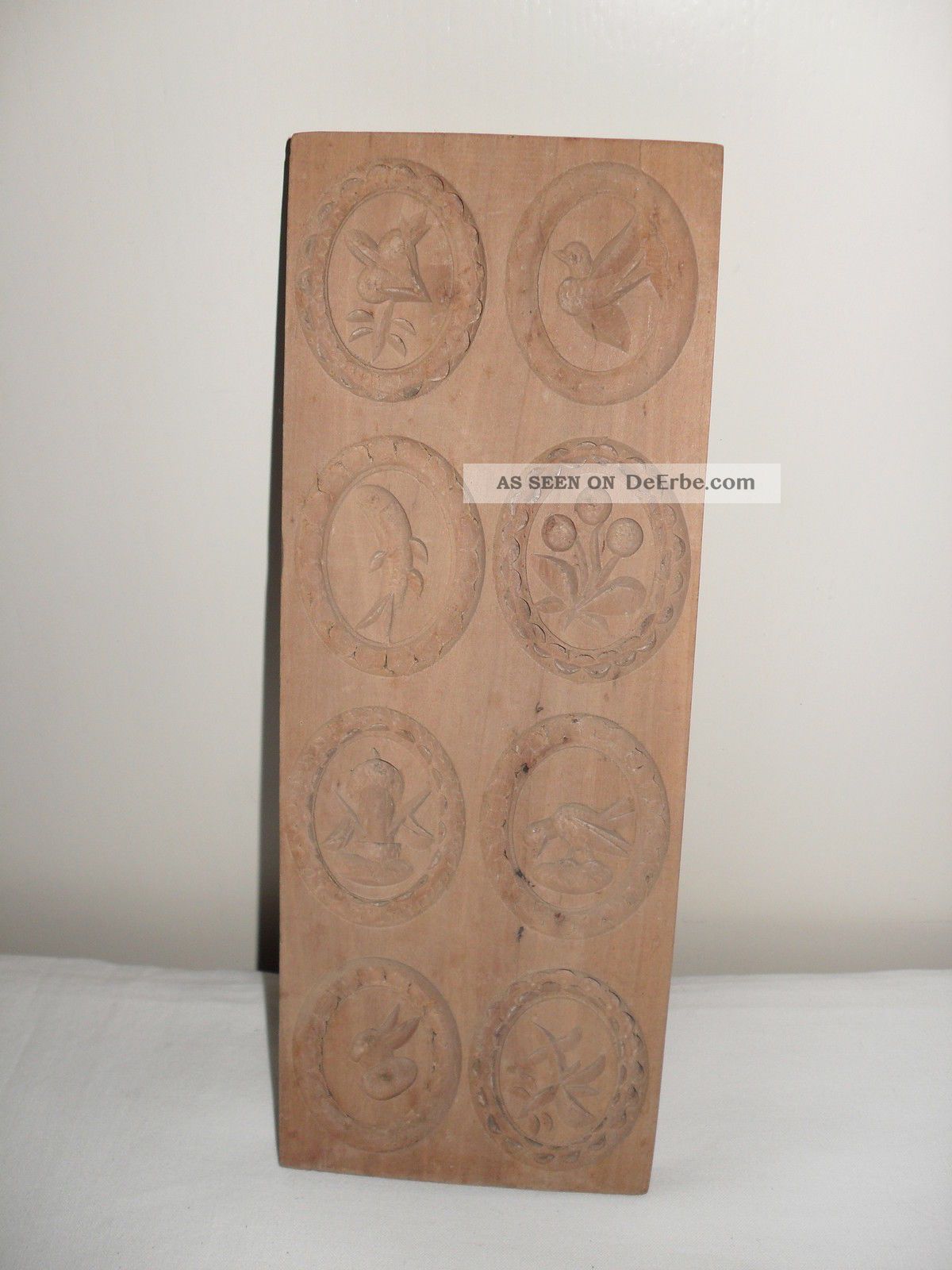 Alte Antik Holz Model Lebkuchen Back Springerle Form Um 1900