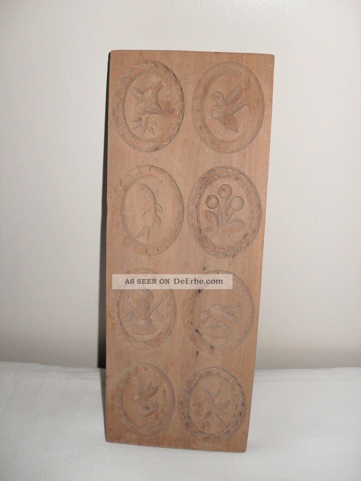 Alte Antik Holz Model Lebkuchen Back Springerle Form Um 1900