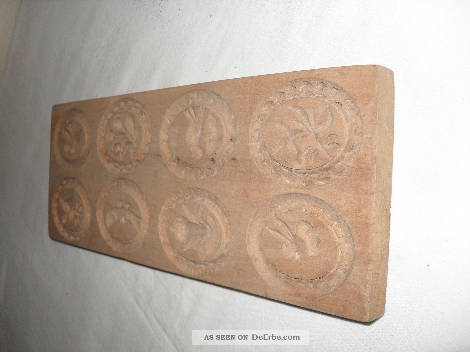 Alte Antik Holz Model Lebkuchen Back Springerle Form Um 1900