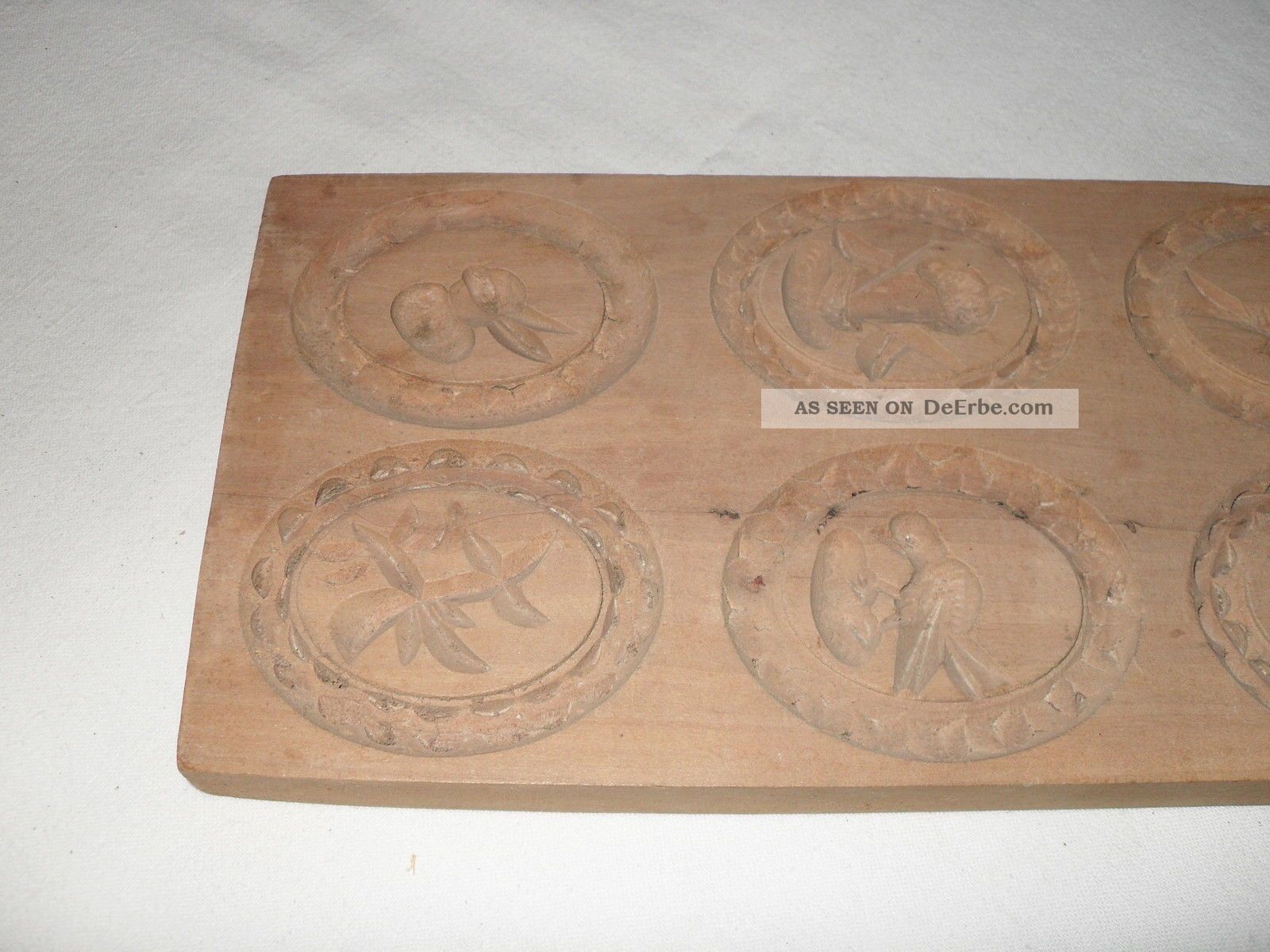 Alte Antik Holz Model Lebkuchen Back Springerle Form Um 1900