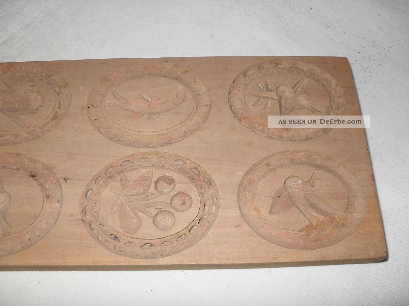 Alte Antik Holz Model Lebkuchen Back Springerle Form Um 1900