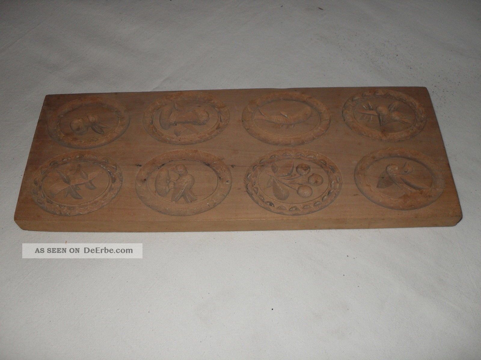 Alte Antik Holz Model Lebkuchen Back Springerle Form Um 1900