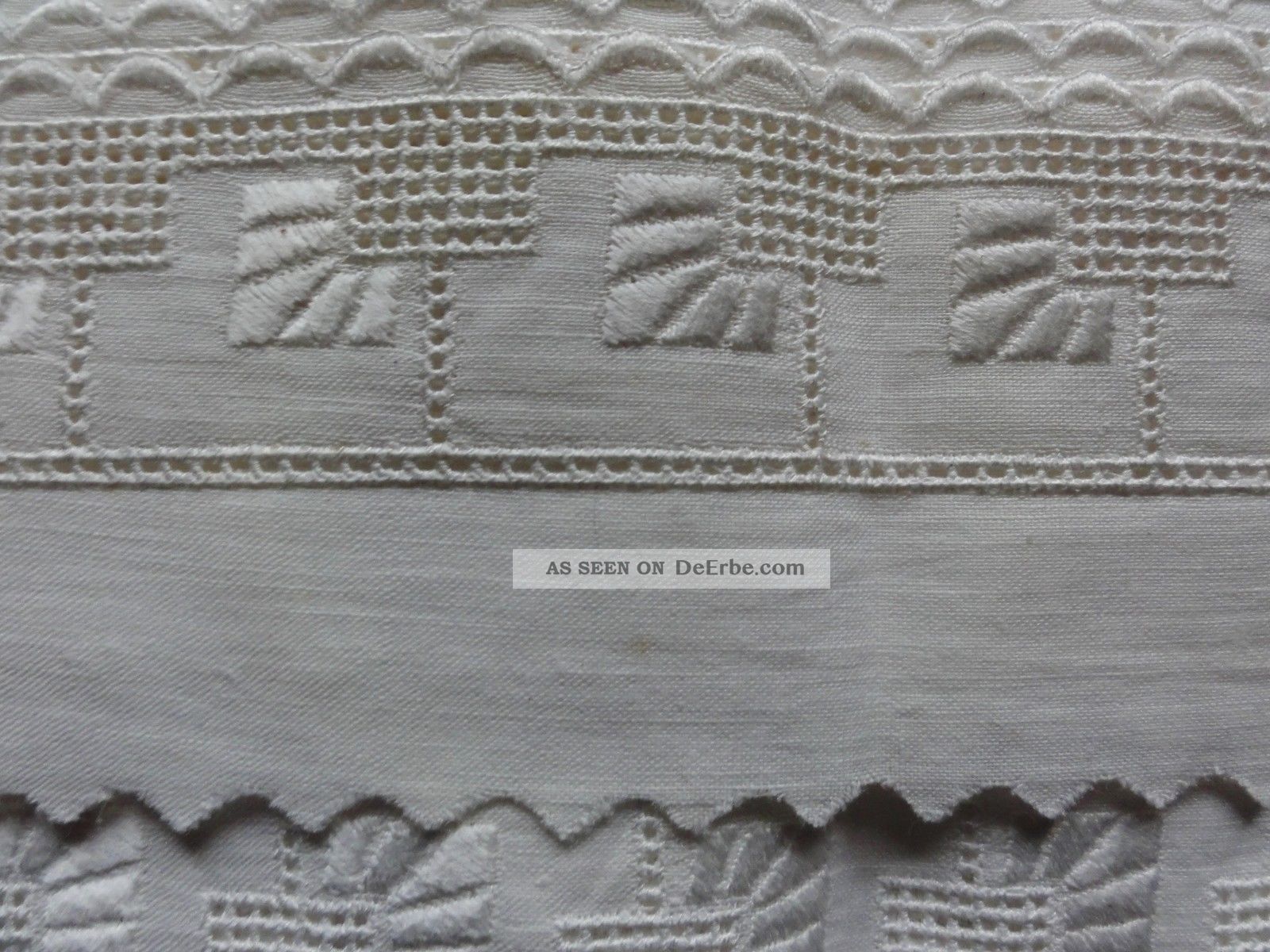 Alte Borte Um 1920, 1 X 4, 80m, 1 X 1, 70m, Stickerei, Weiß, Insgesamt ...