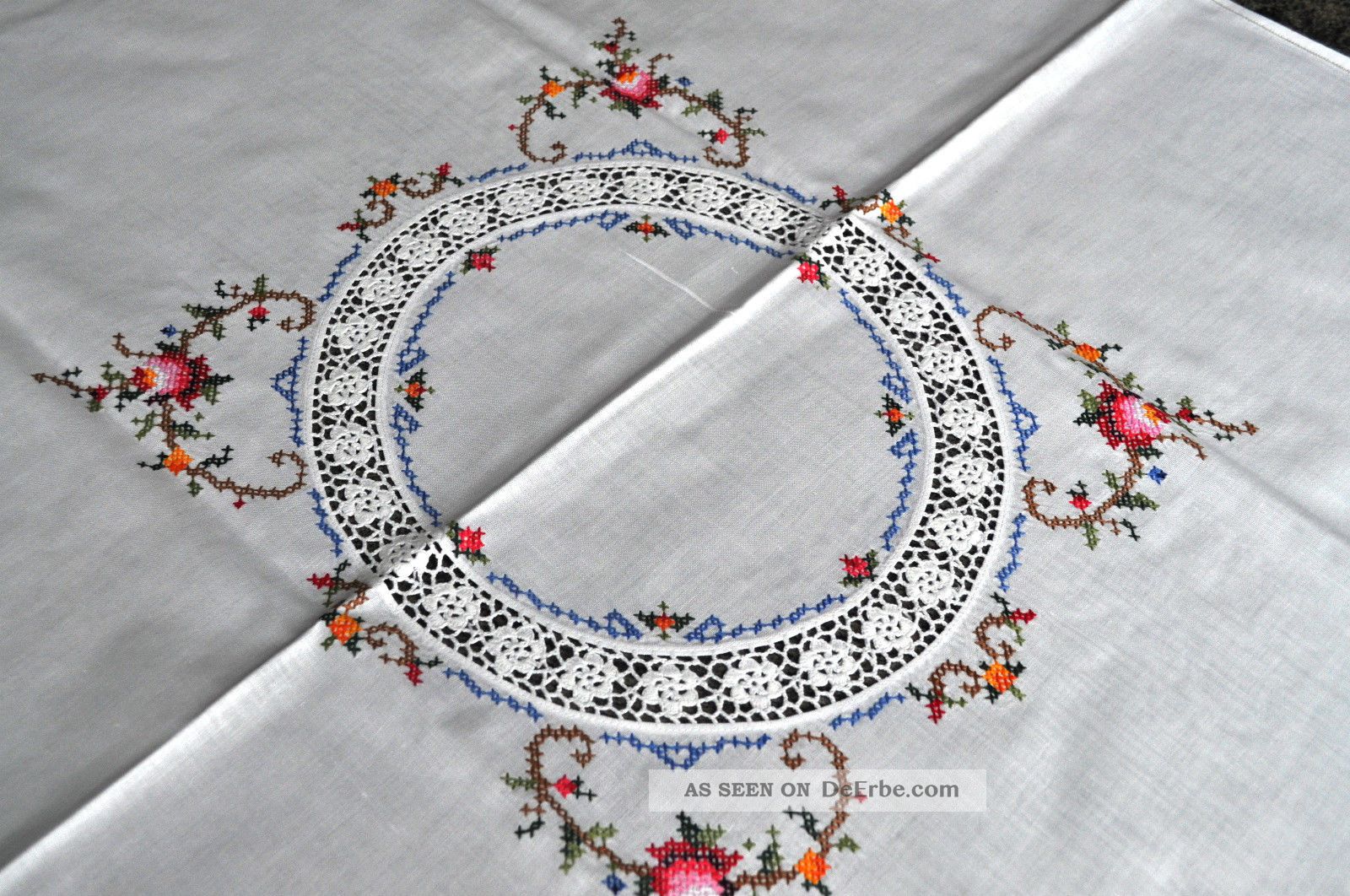 Edle Mitteldecke Tischdecke Handarbeit Traum Top