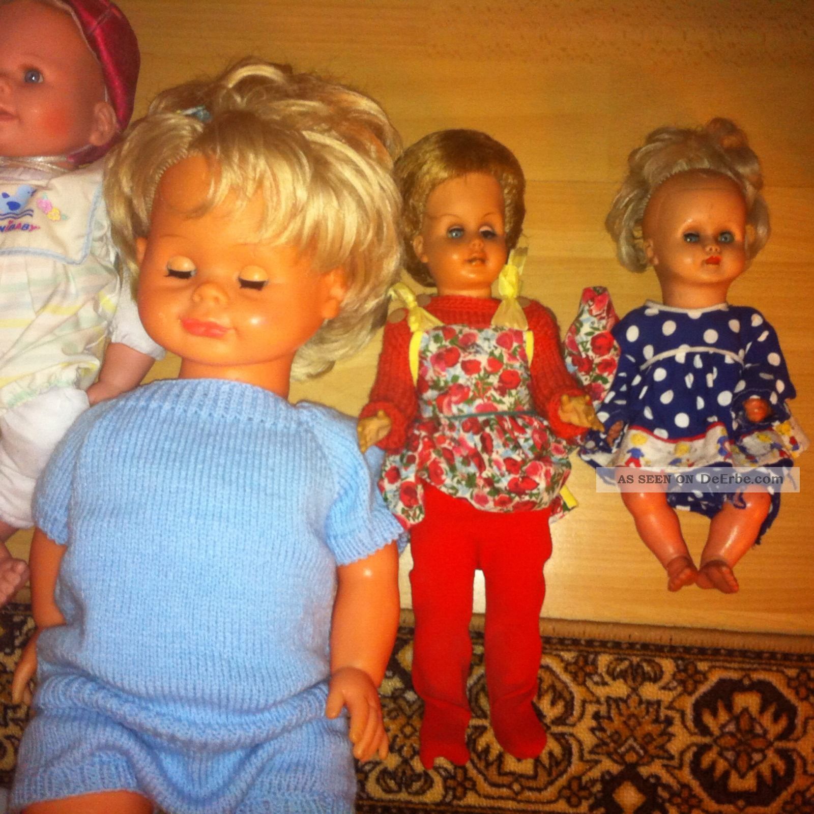 Antike Alte Baby Puppe Konvolut 6 Wunderschöne Alte Puppen Und Kleidung