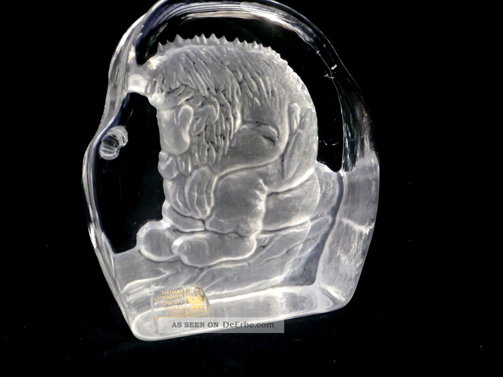 Troll Gnom Skulptur Gemarkt Magnor Norway Handmade Crystal ...