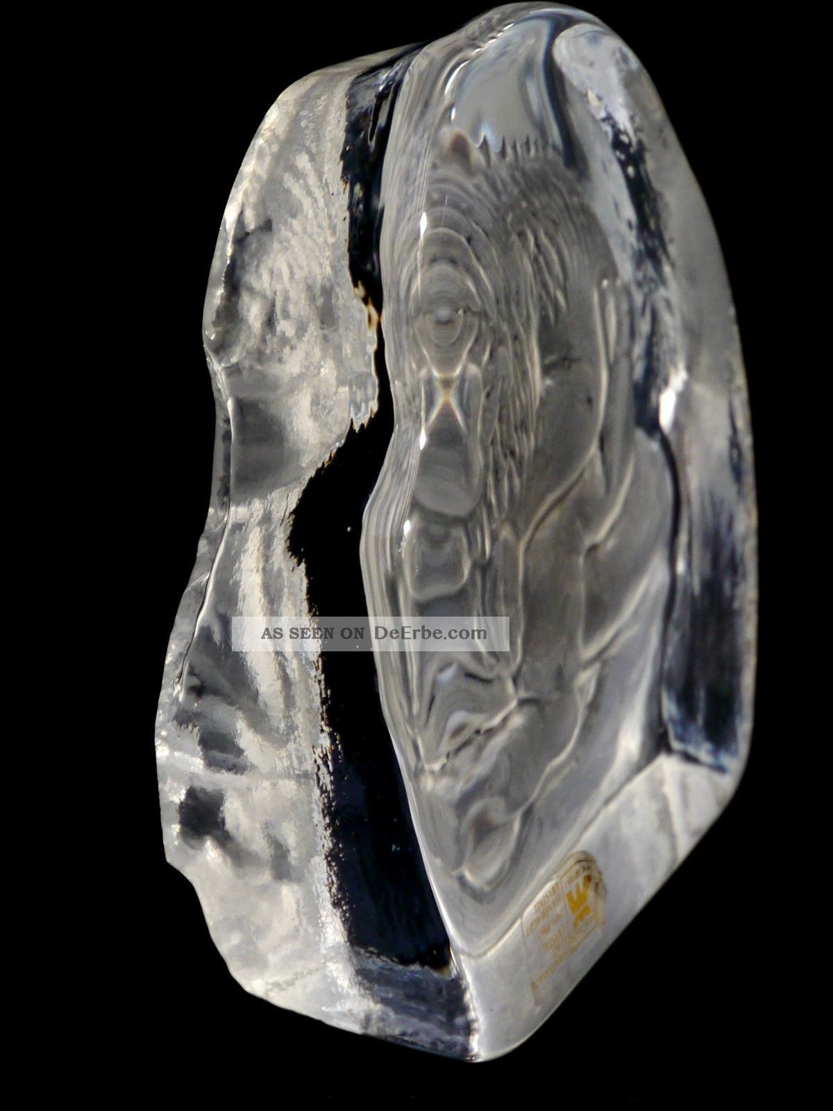 Troll Gnom Skulptur Gemarkt Magnor Norway Handmade Crystal ...