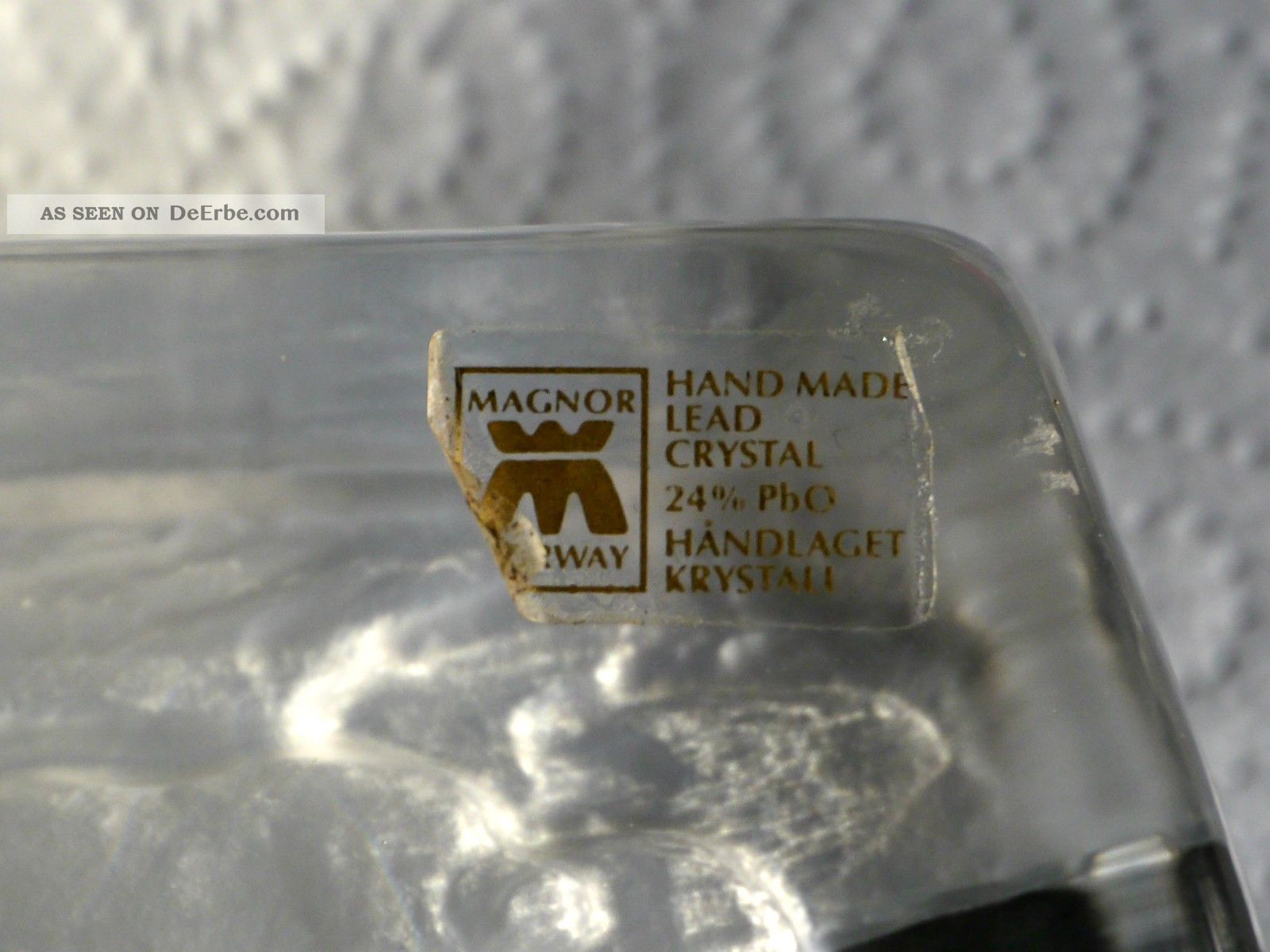 Troll Gnom Skulptur Gemarkt Magnor Norway Handmade Crystal ...