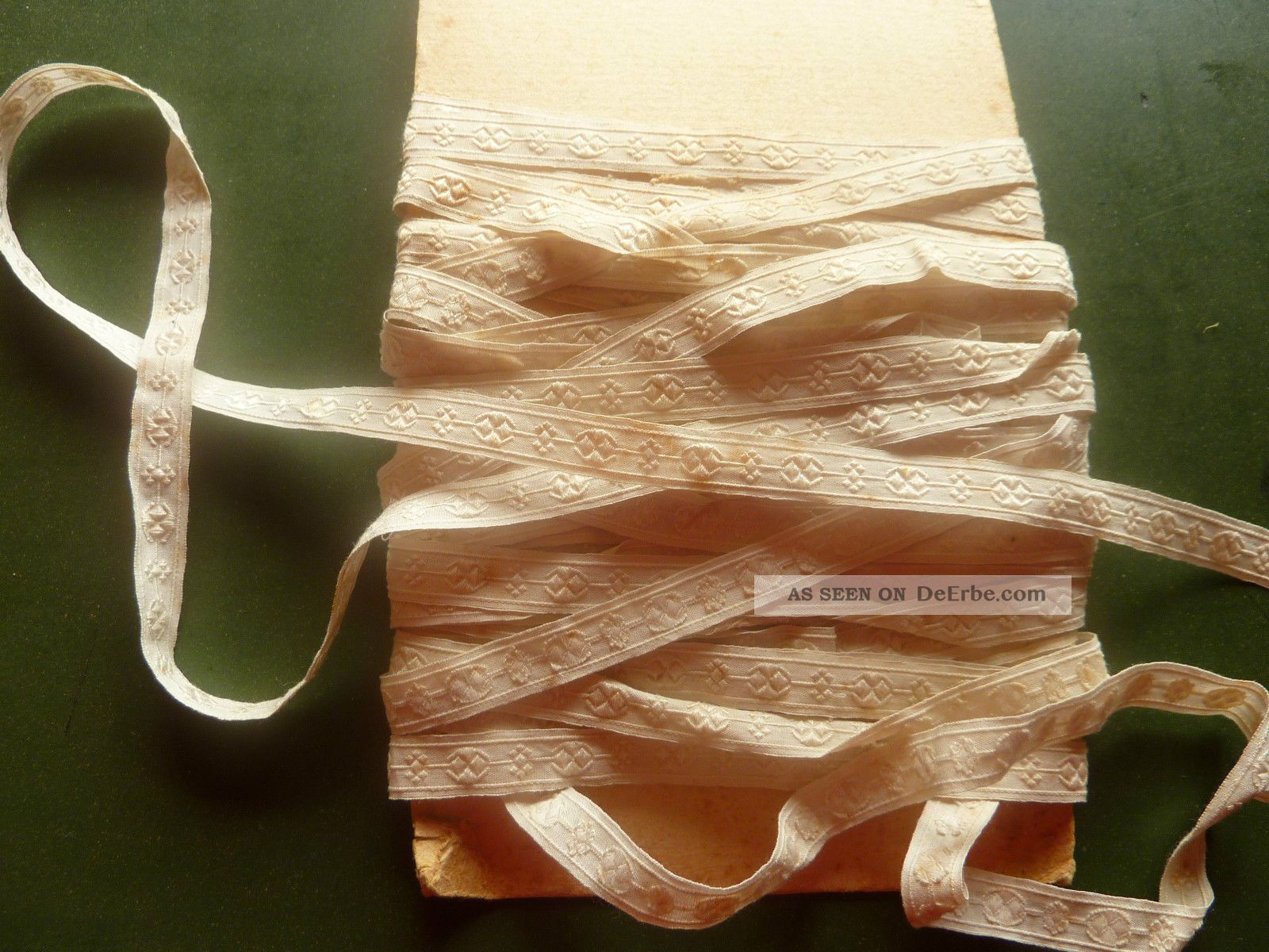 Schmale Borte Mit Stickerei Weiß 9mm Breit Ca 5m